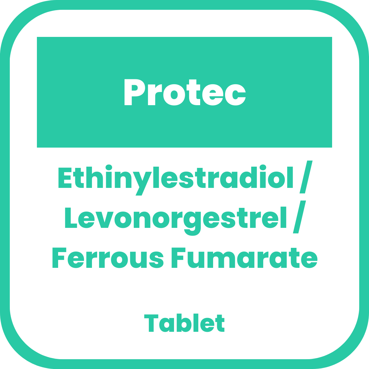 PROTEC Ethinylestradiol / Levonorgestrel / Ferrous Fumarate 30mcg / 150mcg / 60mg Tablet 28's ...